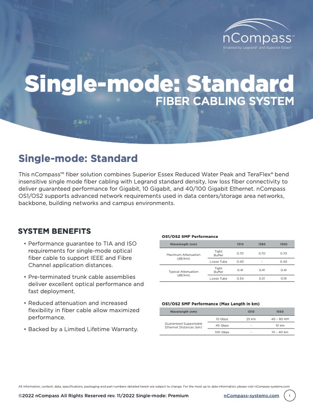 Single-mode Standard - nCompass Systems